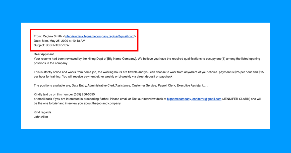 How To Spot A Job Scam?